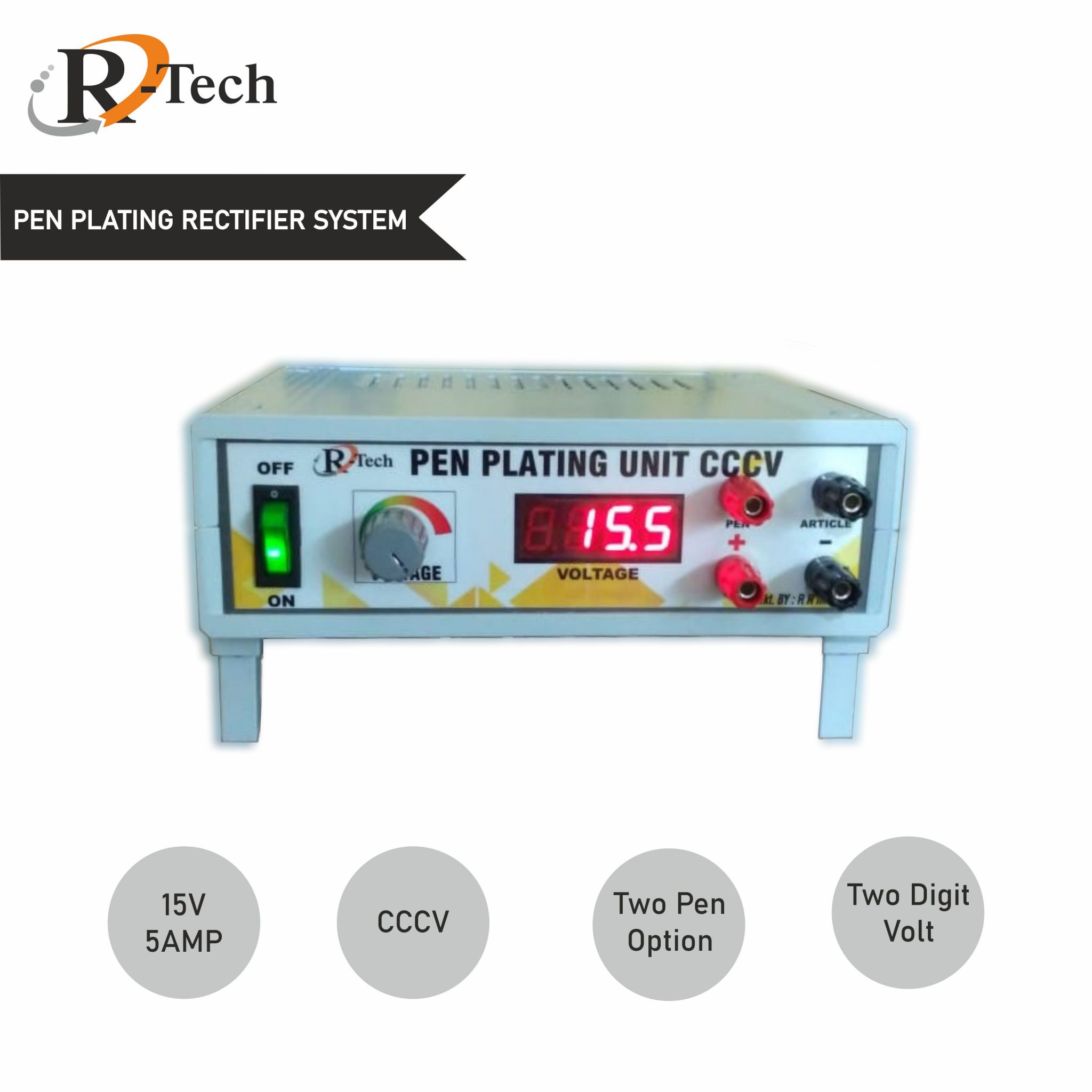Electroplating Rectifer 12V – 25AMP with Totalizer – R R Impex